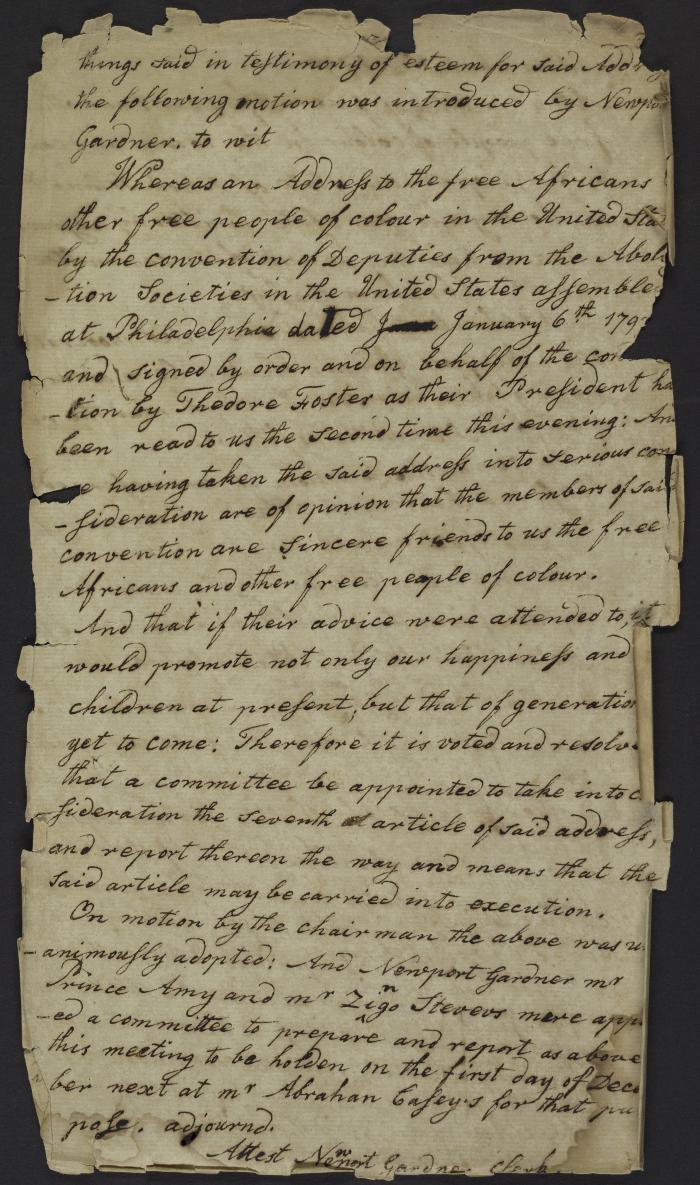 Newport Historical Society : BIPOC Entity : Prince Amy [E02119]